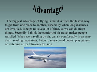 Air travel – advantages and disadvantages | PPT