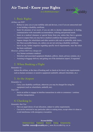 Air Travel Know Your Rights | PDF