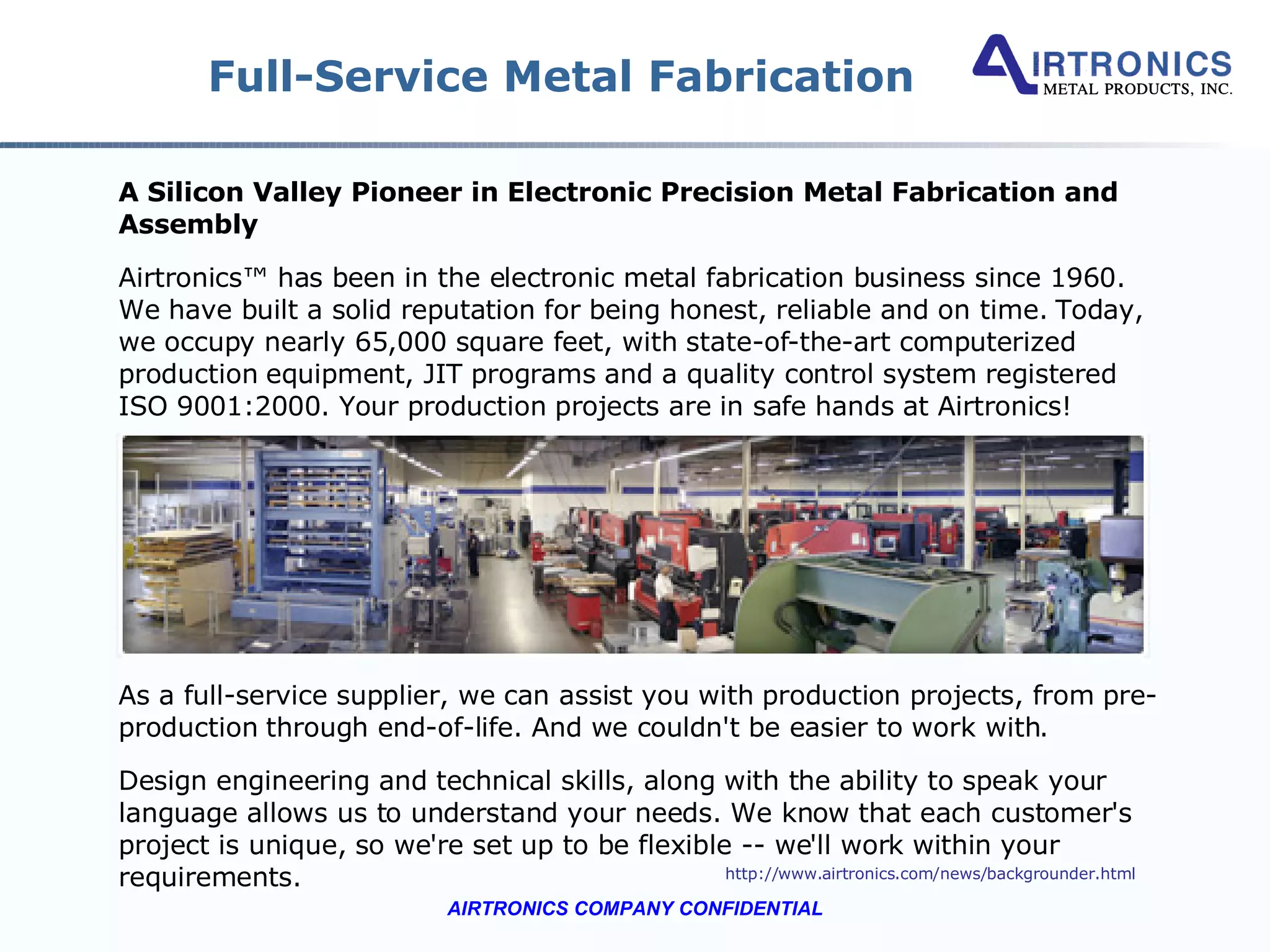Airtronics Metal Products Overview - Precision Sheet Metal Manufacturer ...