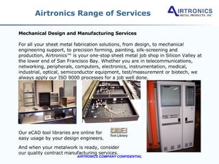 Airtronics Metal Products Overview - Precision Sheet Metal Manufacturer ...