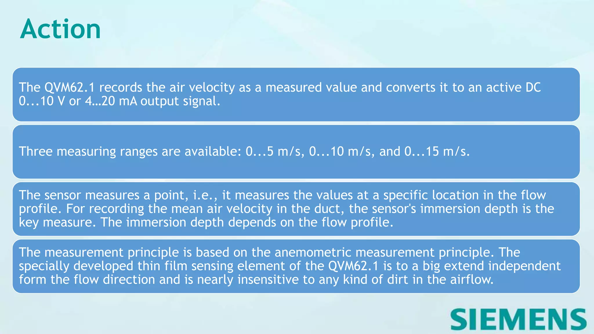 Siemens Air velocity sensor | PPTX