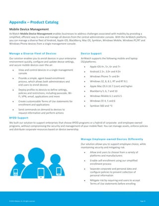 AirWatch Solution Overview | PDF