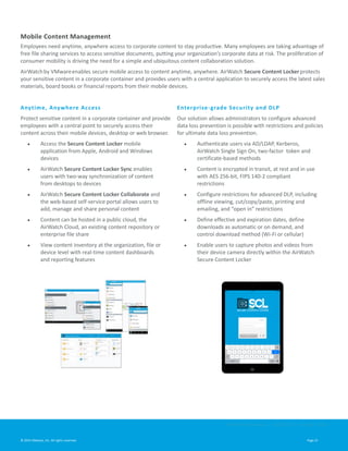 AirWatch Solution Overview | PDF
