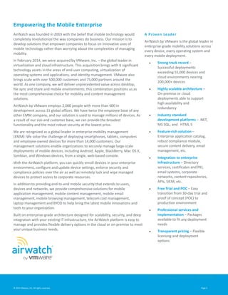AirWatch Solution Overview | PDF