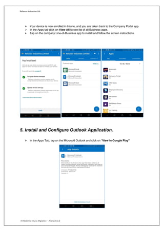 Airwatch to intune_(android) | PDF