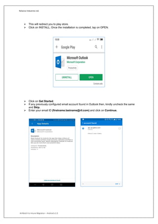 Airwatch to intune_(android) | PDF
