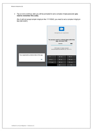 Airwatch to intune_(android) | PDF | Operating Systems | Computer ...