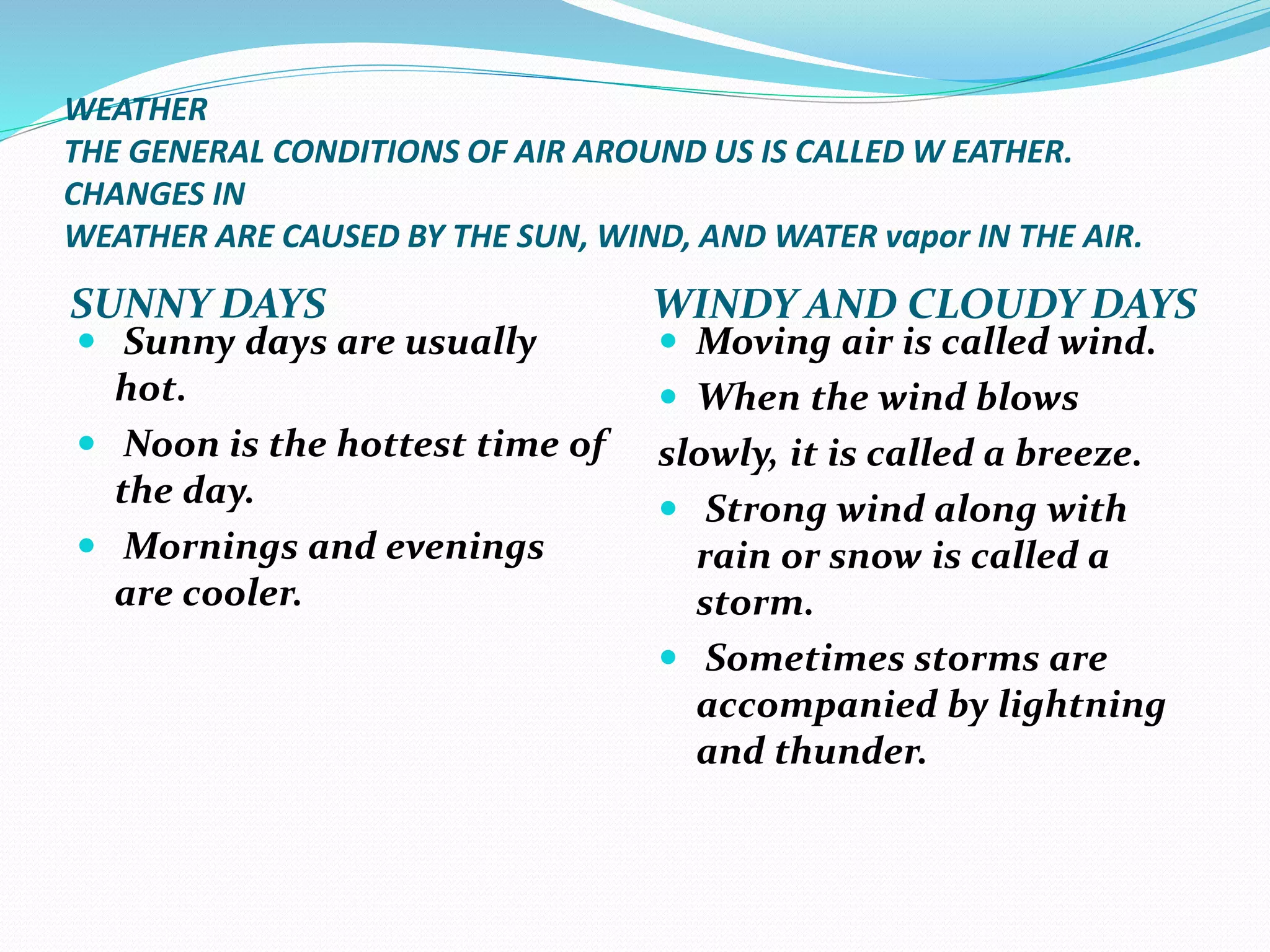 Air,water and weather | PPTX