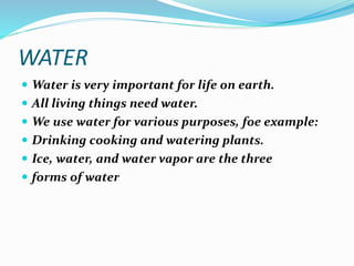 Air,water and weather | PPTX