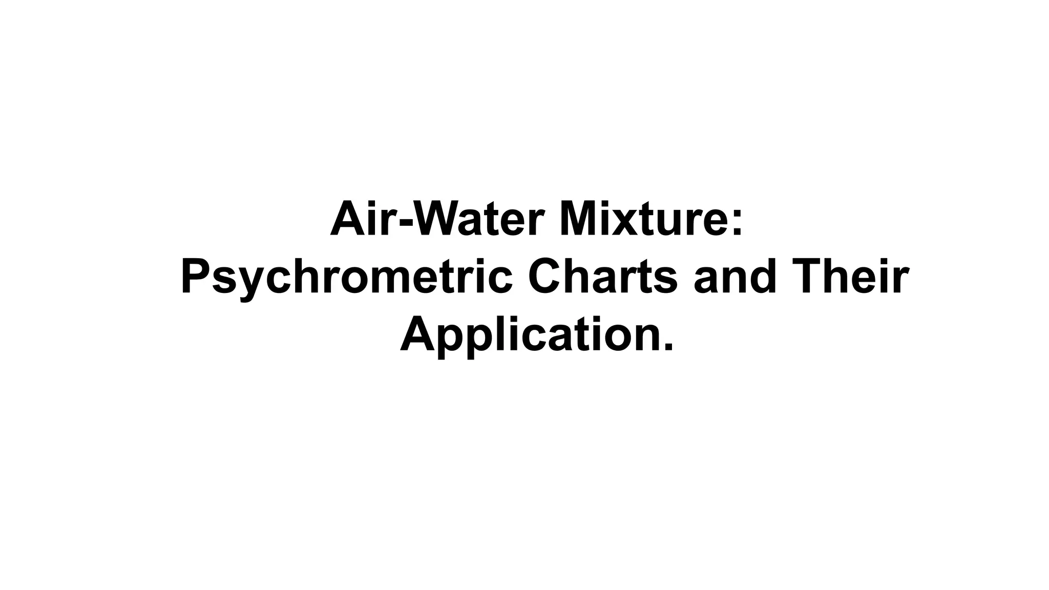 Air Water Mixtures | PPTX