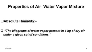 Air Water Mixtures | PPTX
