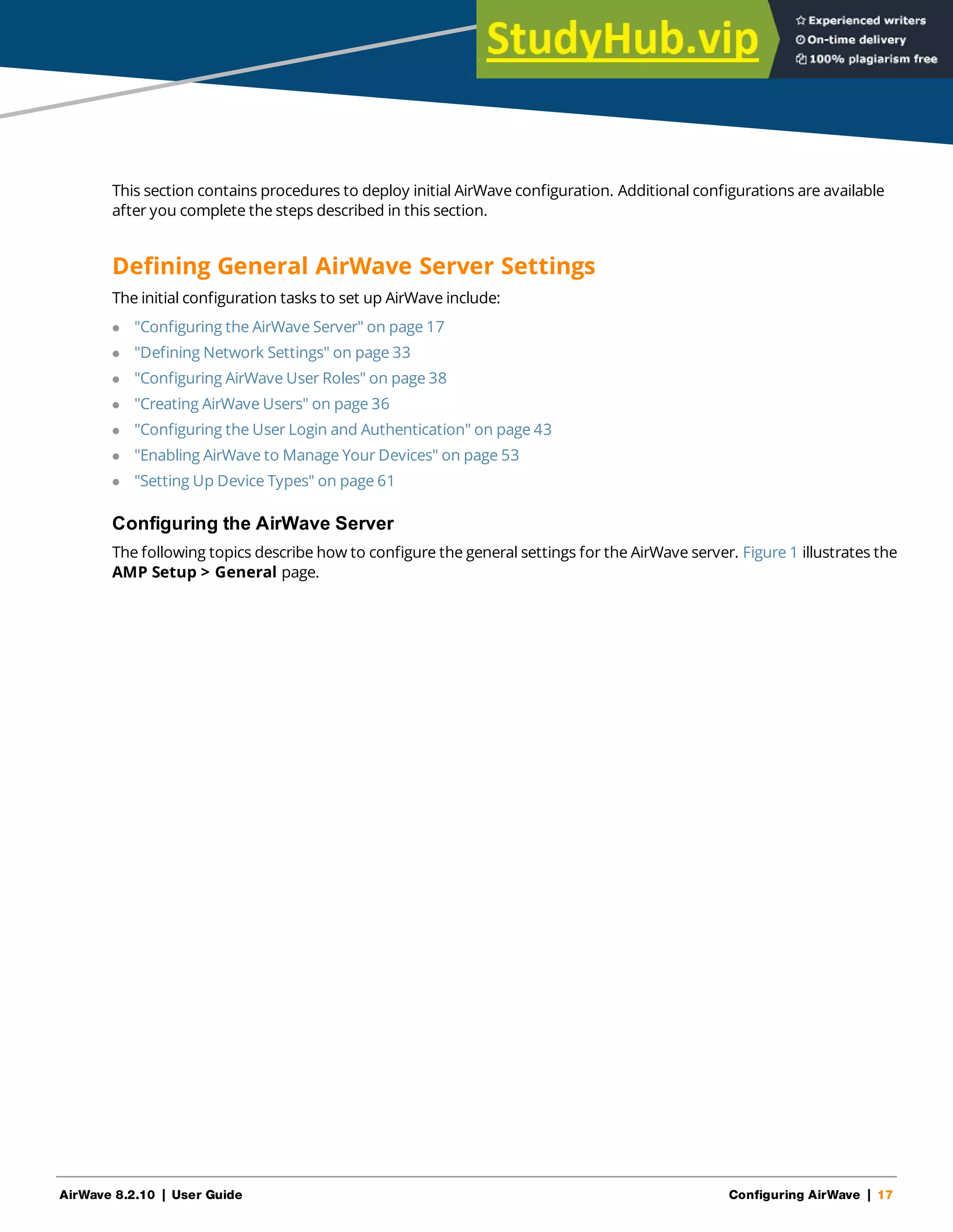 AirWave 8.2.10 User Guide | PDF