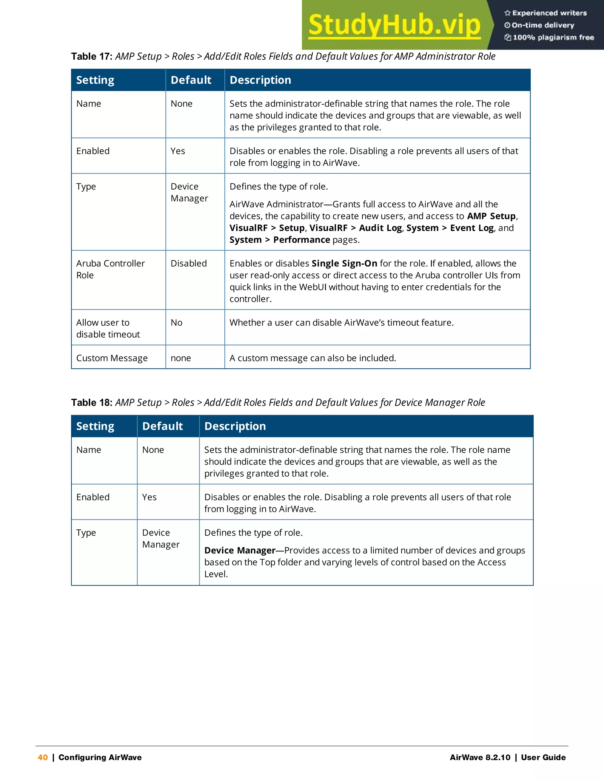 AirWave 8.2.10 User Guide | PDF