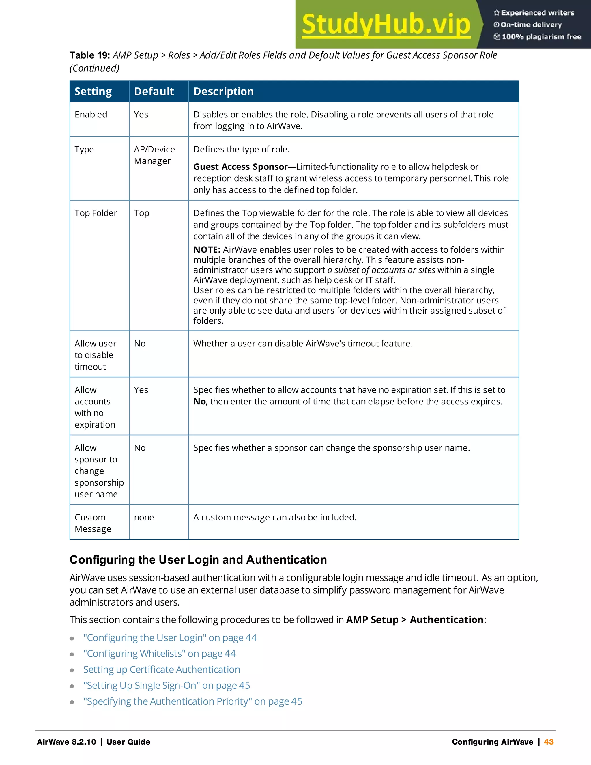 AirWave 8.2.10 User Guide | PDF