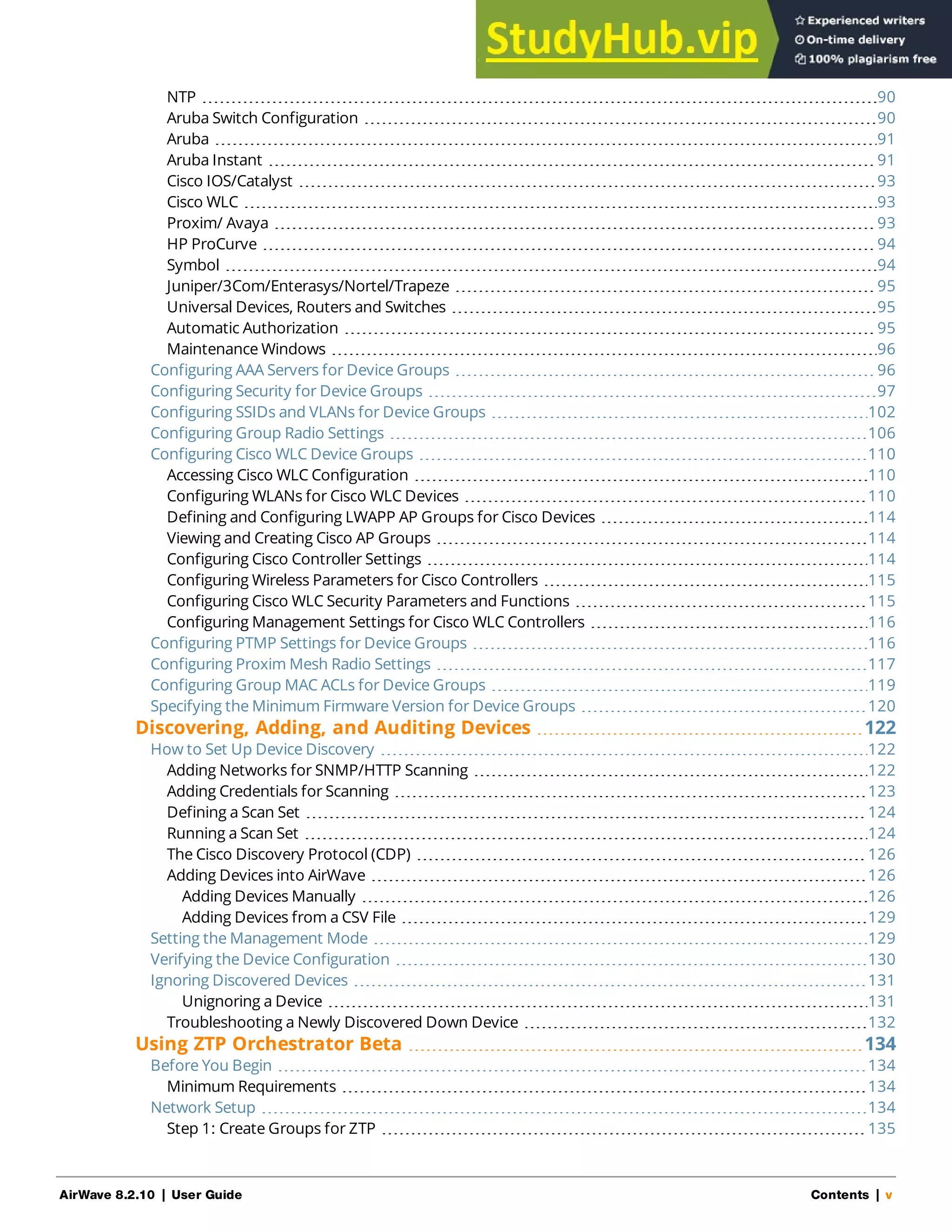 AirWave 8.2.10 User Guide | PDF
