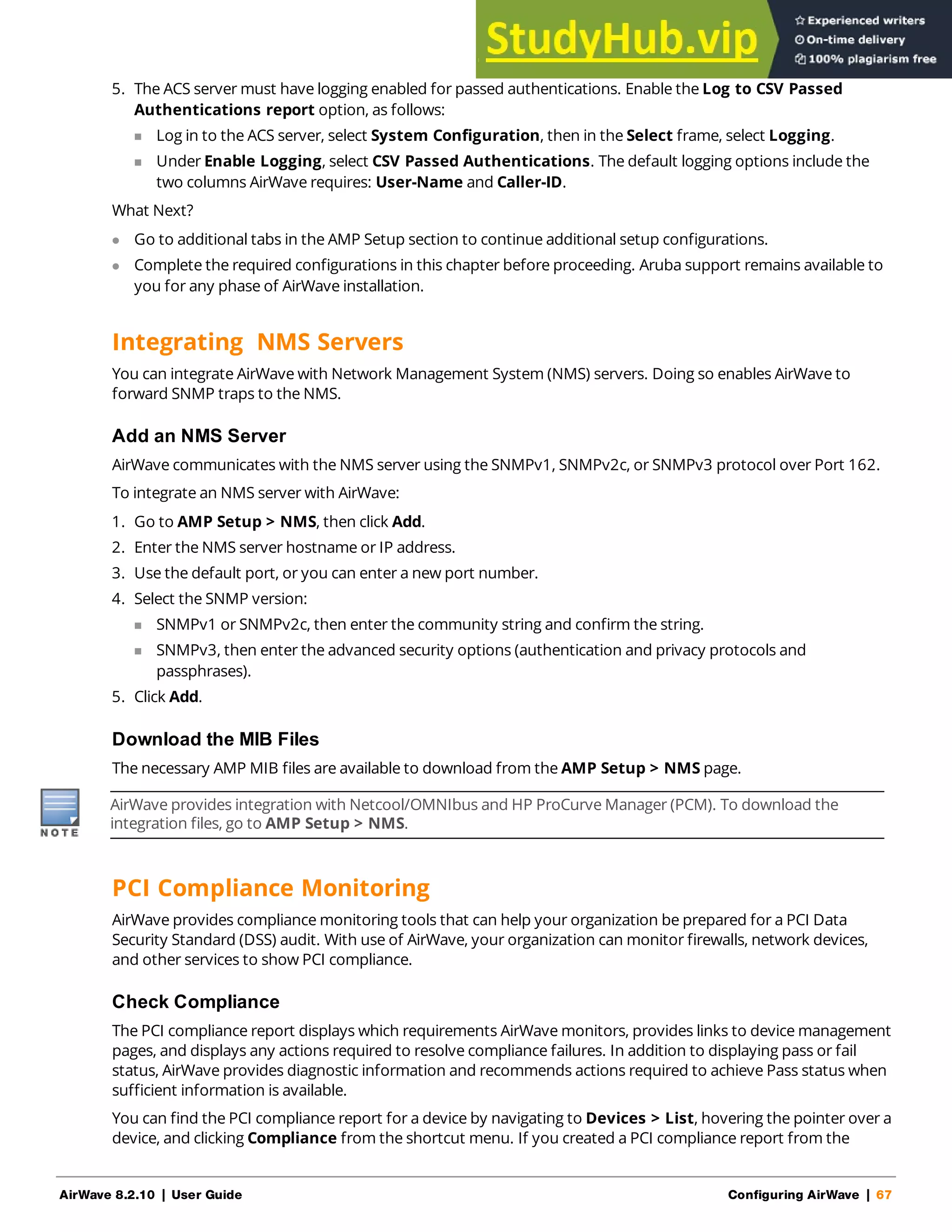 AirWave 8.2.10 User Guide | PDF