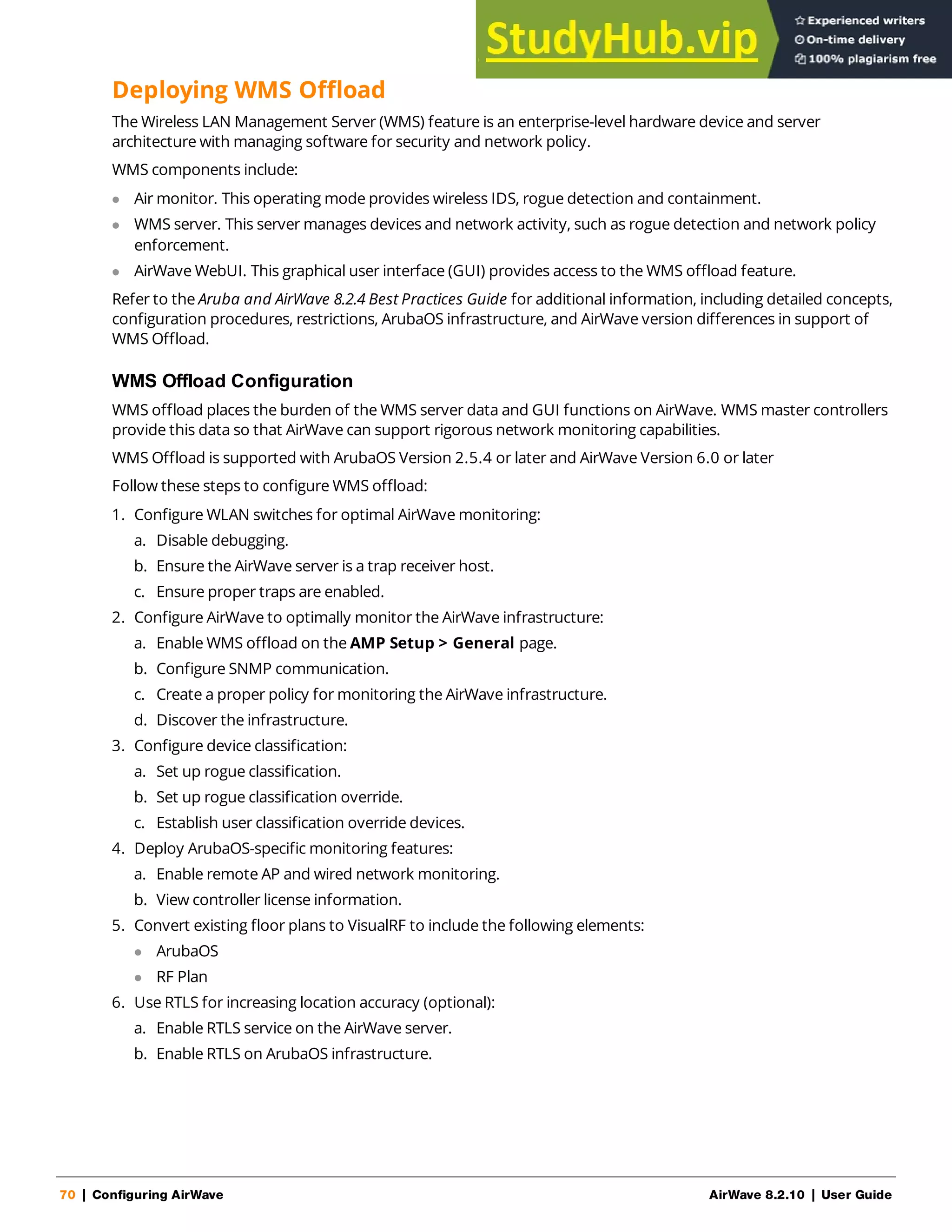 AirWave 8.2.10 User Guide | PDF