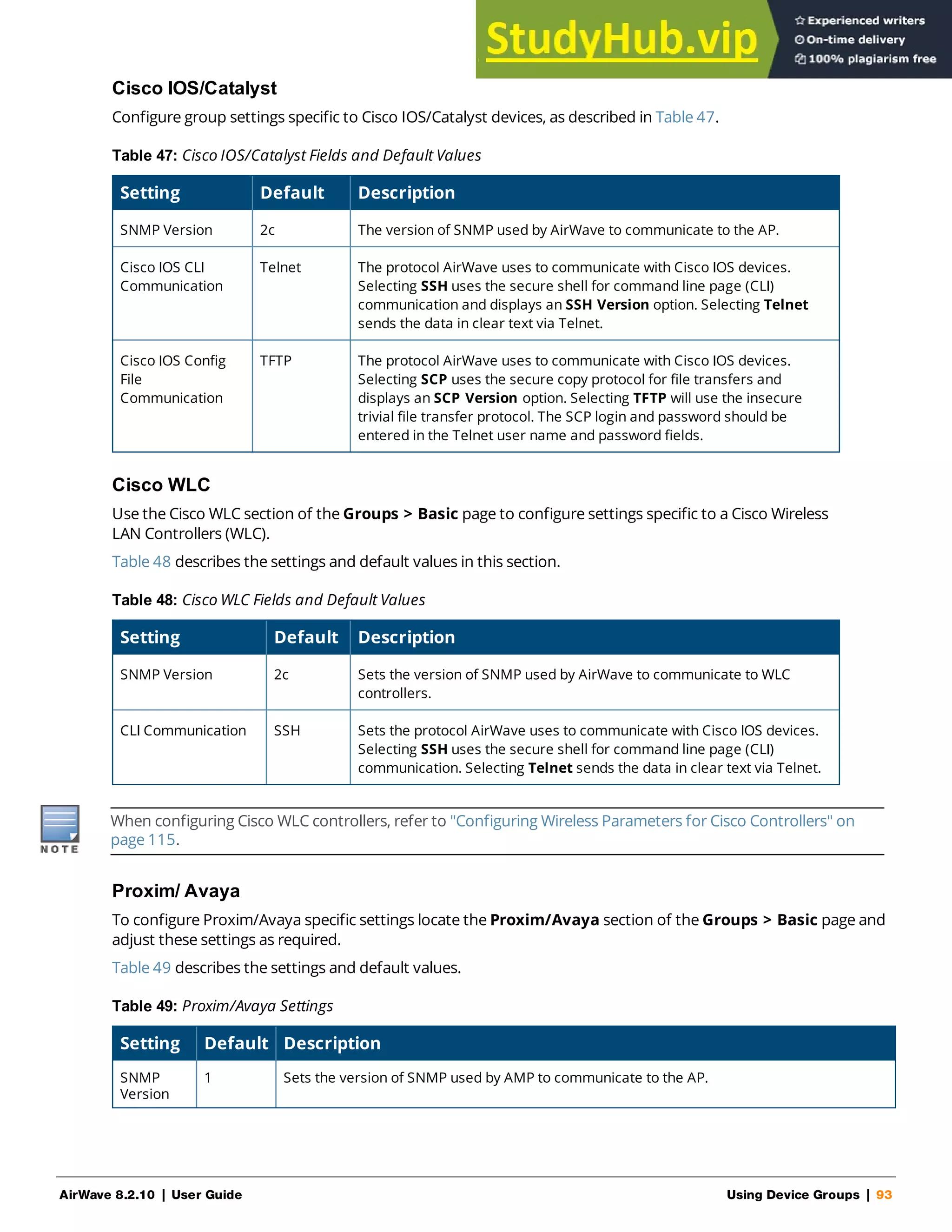 AirWave 8.2.10 User Guide | PDF