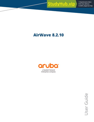 AirWave 8.2.10 User Guide | PDF