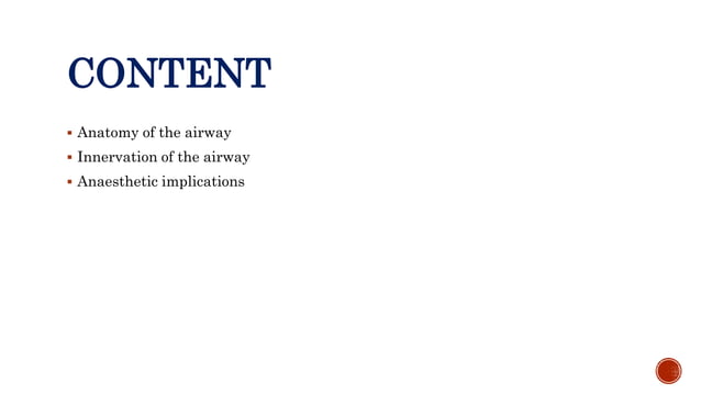 Airway anatomy | PPT