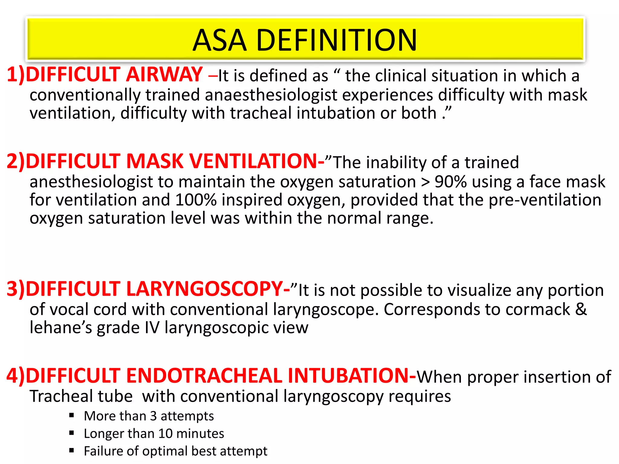 Airway anatomy its assessment and anaesthetic implication | PPTX