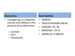 Airway anatomy its assessment and anaesthetic implication | PPTX