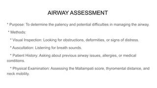 Airway Anatomy, assessment and Difficult Airway.pptx
