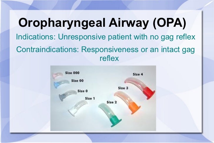 Oropharyngeal Airway Sizes Facemask , Oral And Nasal Airways