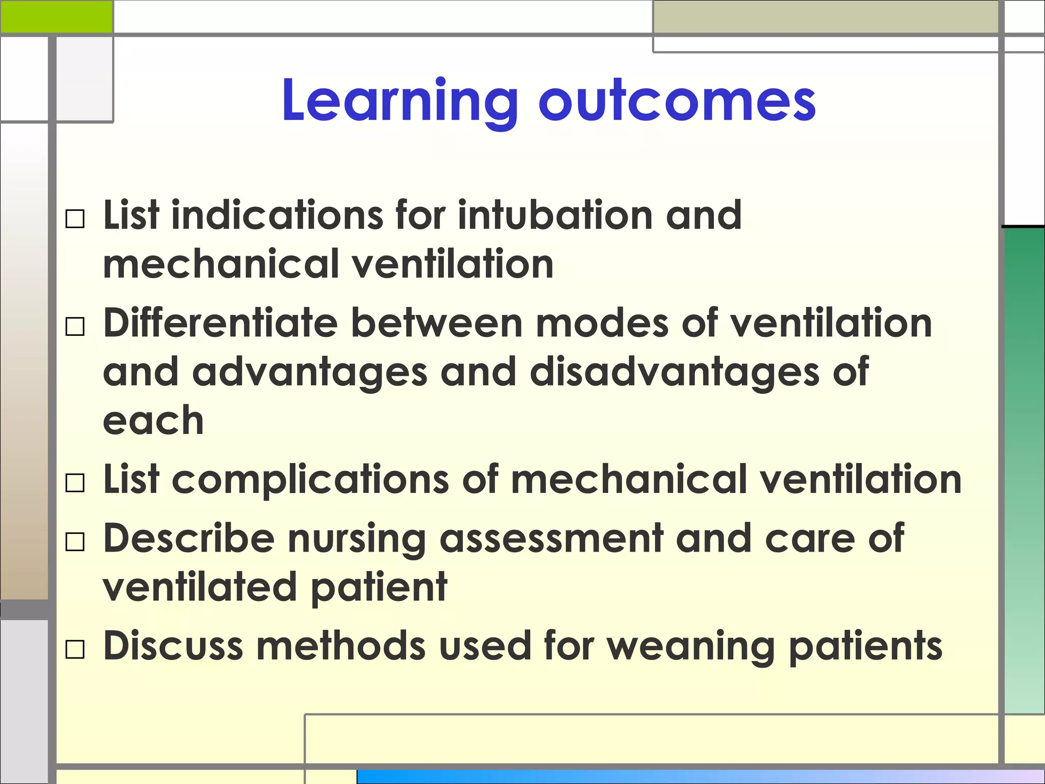 Airway and ventilation management | PPT