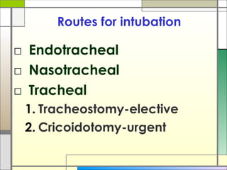Airway and ventilation management | PPT