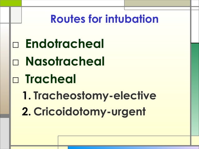 Airway and ventilation management | PPT | Ear, Nose and Throat ...