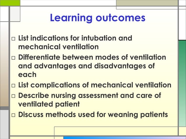 Airway And Ventilation Management