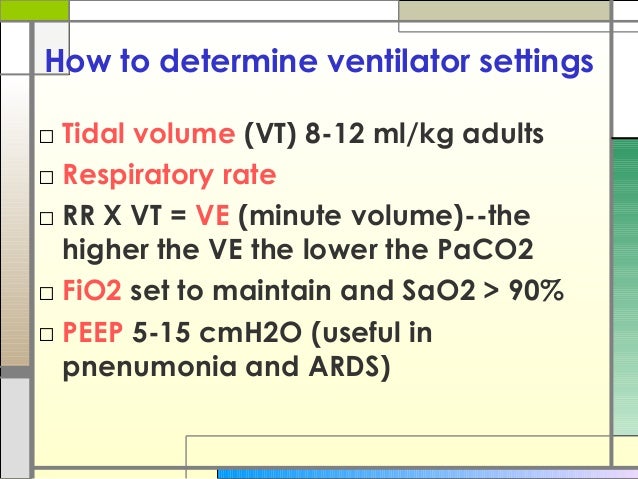 Airway and ventilation management