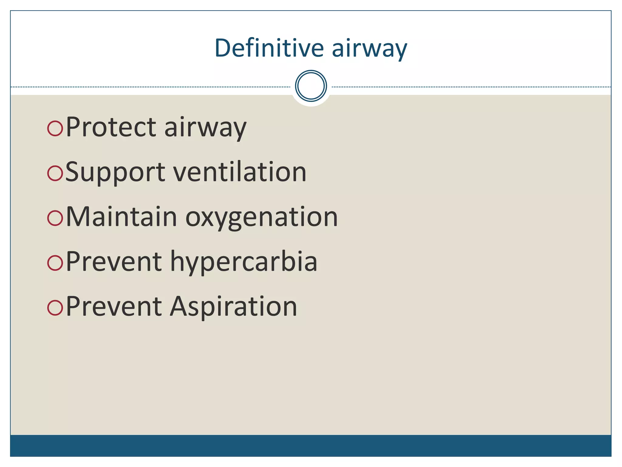 Airway and ventilatory management in trauma | PPTX