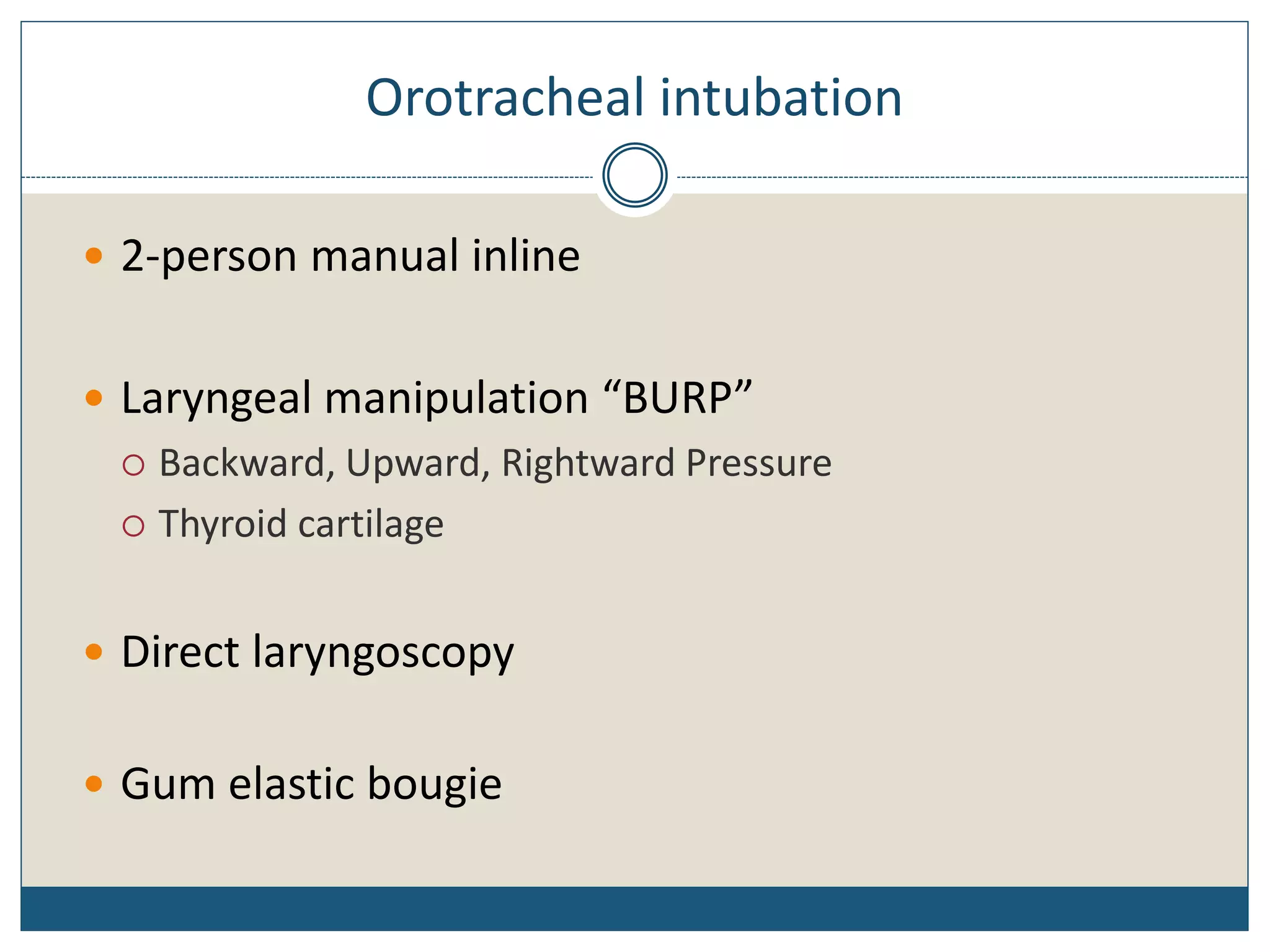 Airway and ventilatory management in trauma | PPTX