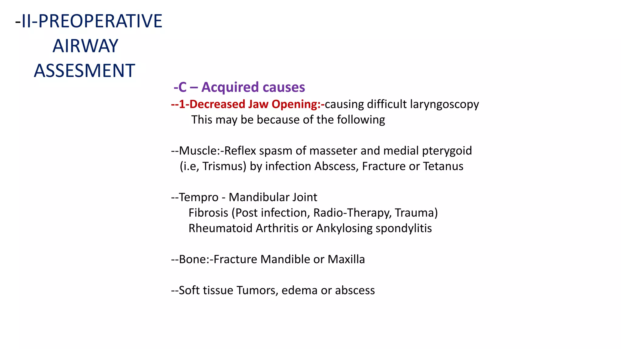 Airway assesment part 1 | PPTX