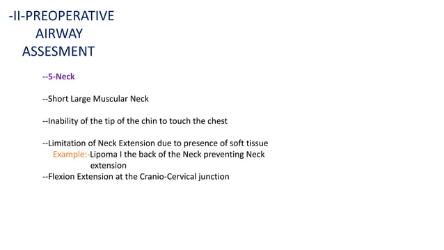 Airway assesment part 1 | PPTX