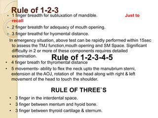 Airway assessment | PPTX