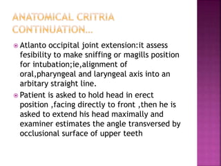 Airway assessment and pedictors of difficult airway....must know for ...