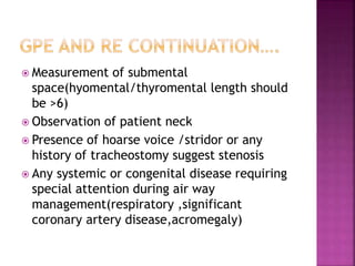 Airway assessment and pedictors of difficult airway....must know for ...