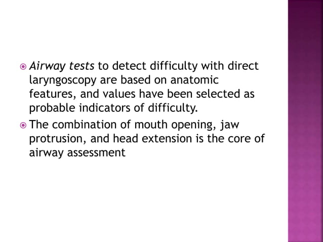 Airway assessment | PPTX