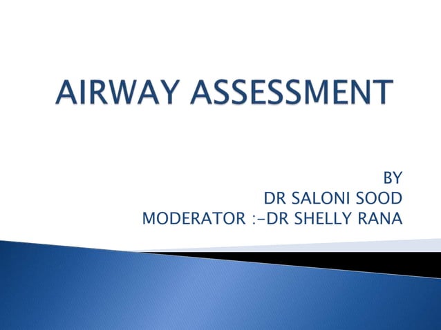 Airway assessment | PPT