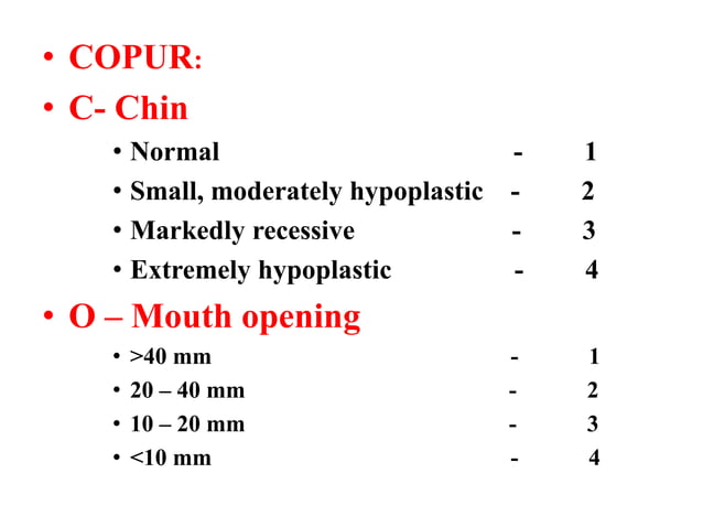 AIRWAY ASSESSMENT IN PAEDIATRICS PATIENTS-LARYNGOSCOPY, INTUBATION ...