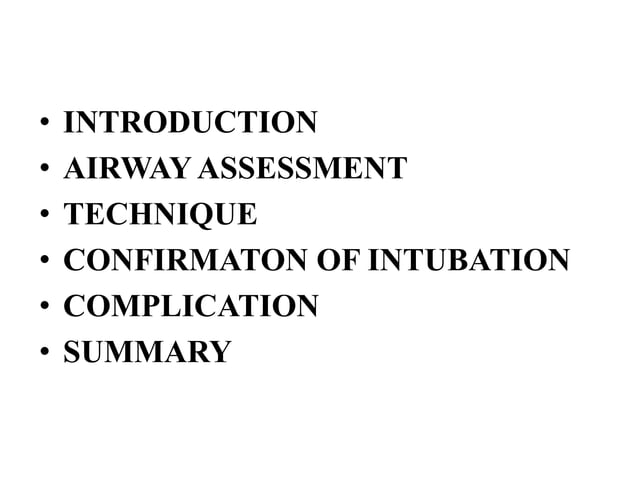 AIRWAY ASSESSMENT IN PAEDIATRICS PATIENTS-LARYNGOSCOPY, INTUBATION ...
