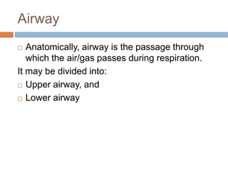 Assessment and management of Airway for BSc Nuursing Students | PPTX