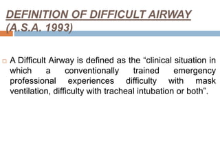 Assessment and management of Airway for BSc Nuursing Students | PPT