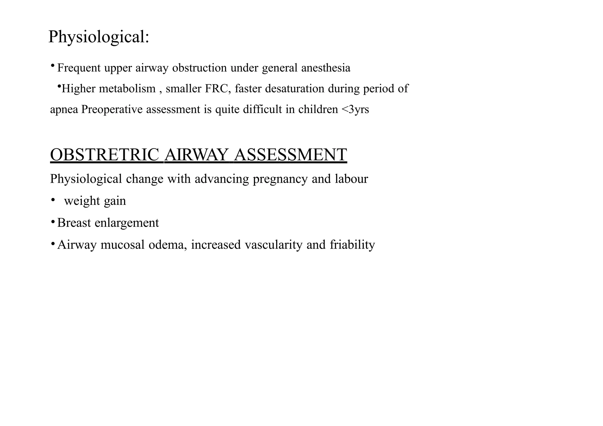 airway assessment in anesthesia basics o | PPTX