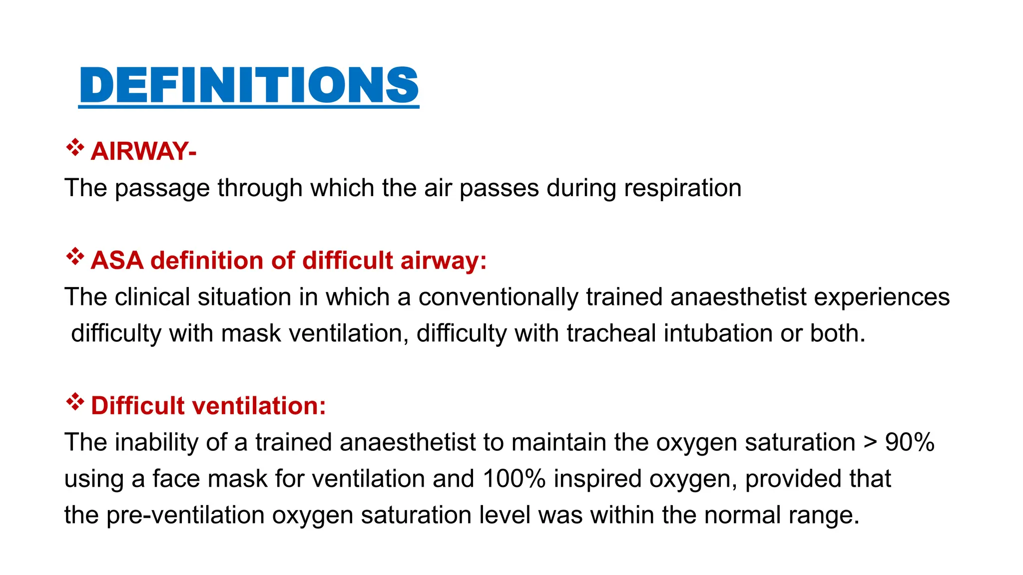 airway assessment(1) - Class.pptx, defination, asa defination. | PPTX