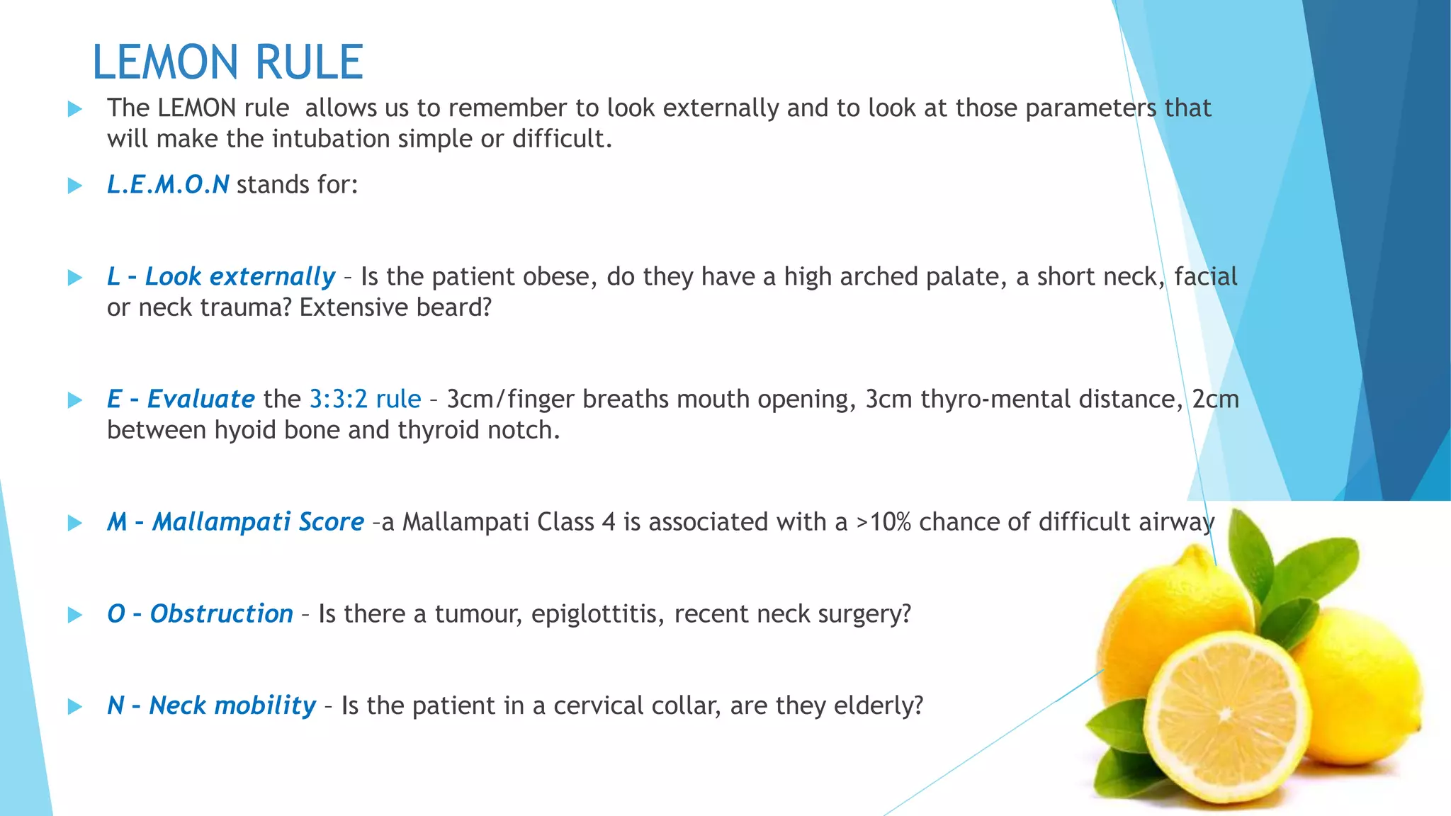 Airway assessment in anaesthesia | PPTX