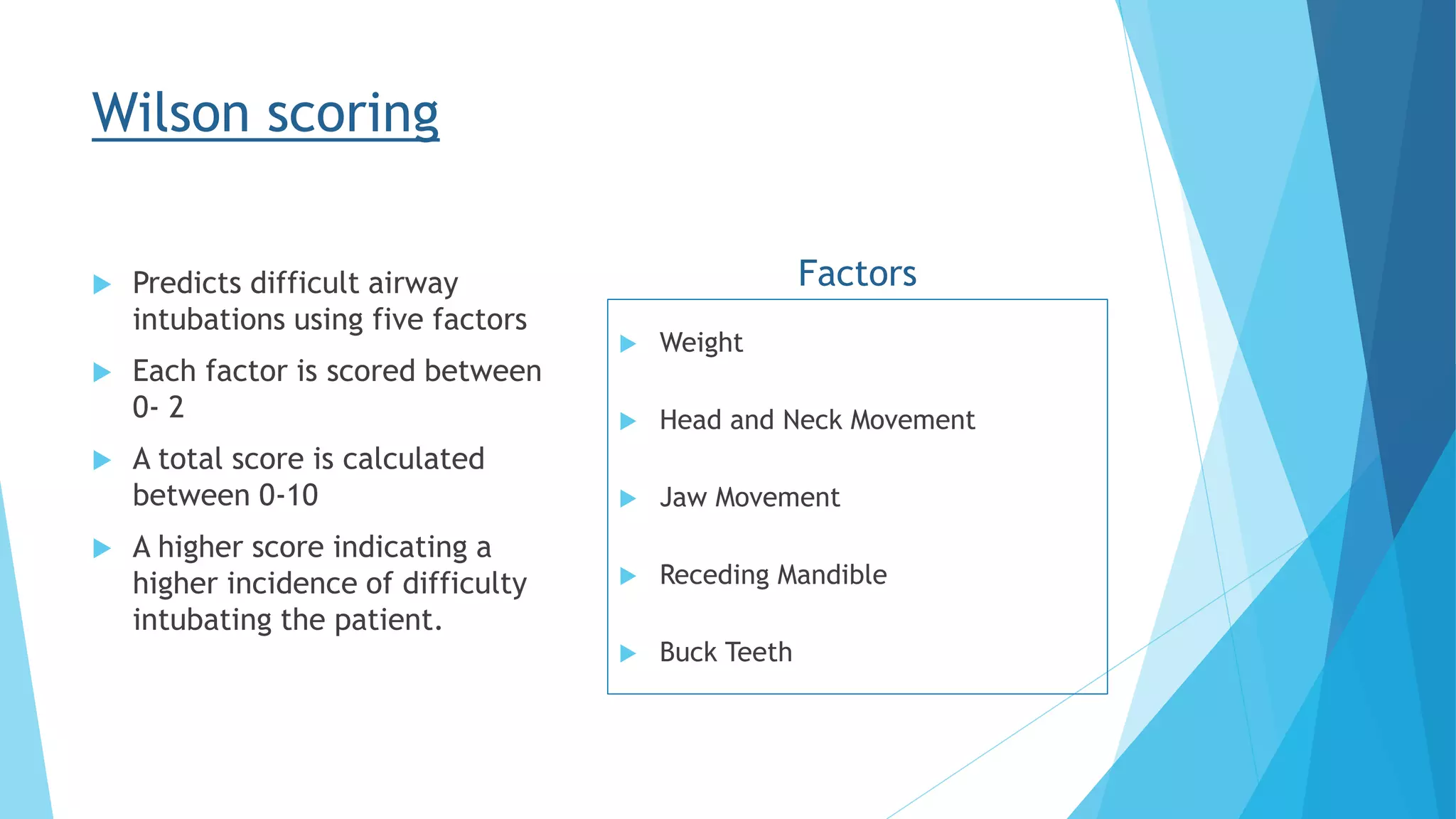 Airway assessment in anaesthesia | PPTX